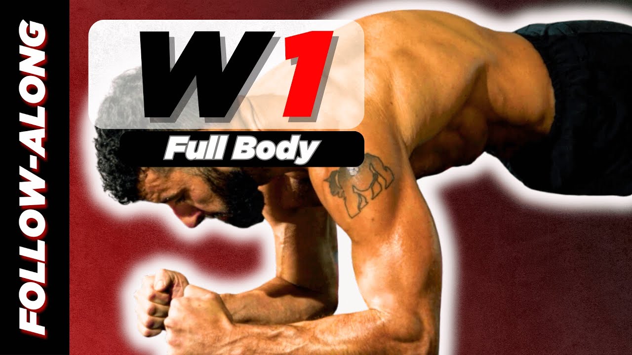 🛞 WHEEL 1 (W1): Bodyweight Full Body Fat Loss Workout | FOLLOW ALONG ...