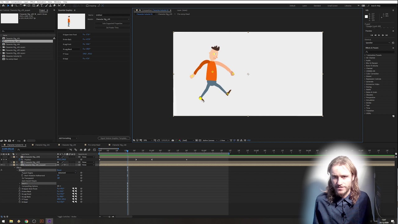 Animation Lesson 02 Part 07 puppet tool v01 - YouTube