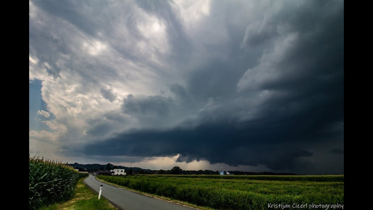 Photogenic classic supercell over Vogau (SE Austria) on 17.7.2023 ...