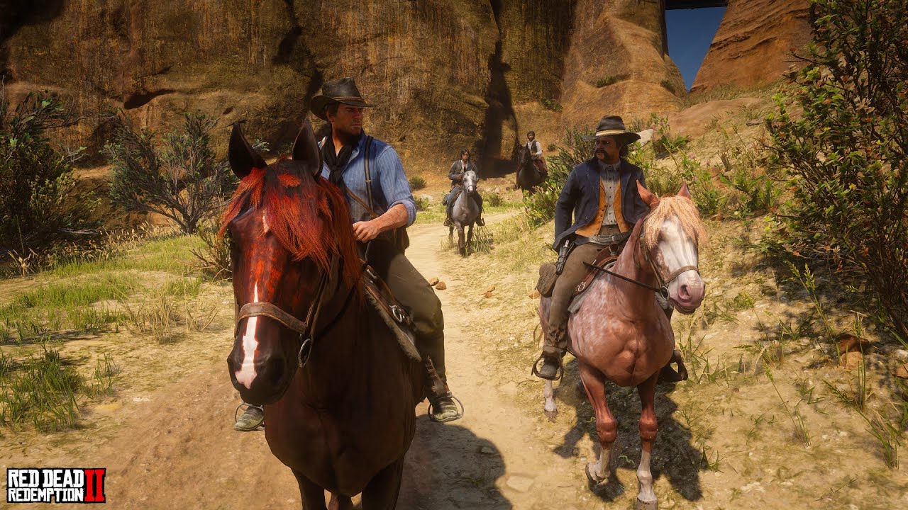 Random Encounters in New Austin as Arthur : Del Lobo Posse #2 | RDR2 ...