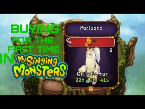 Buying Parlsona for the first time in my singing monsters #msm #buy # ...