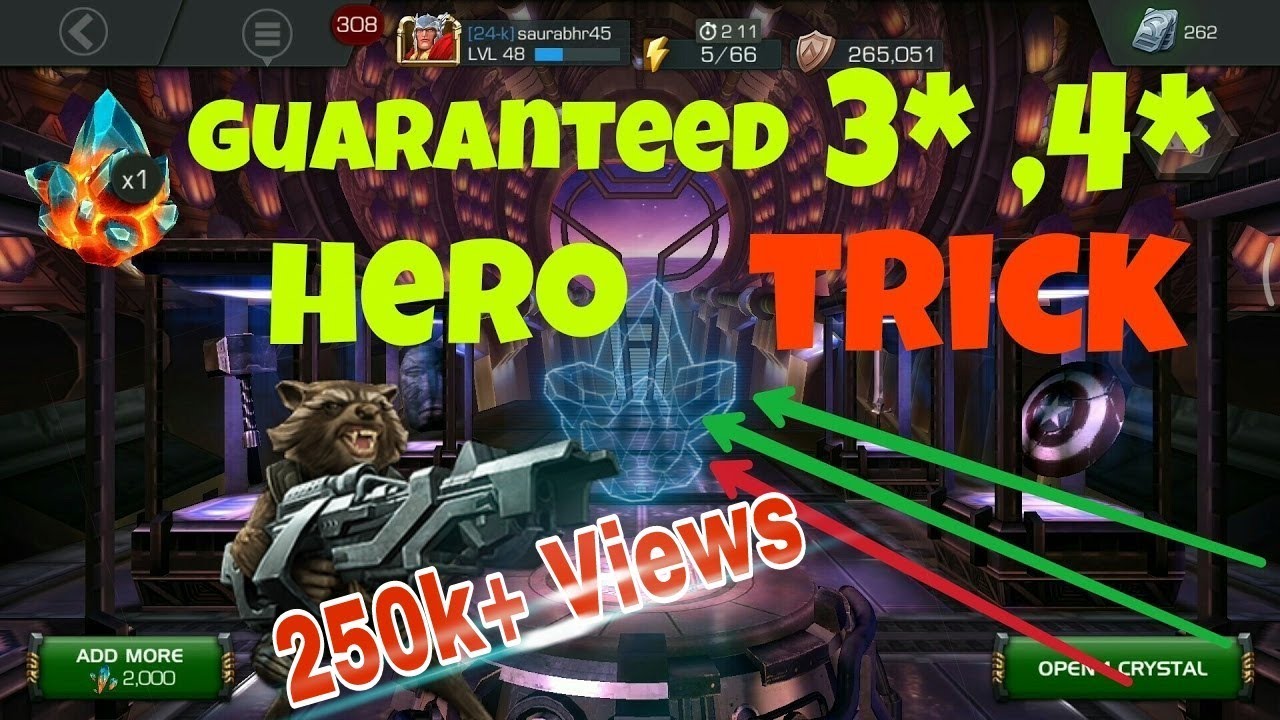 MCOC tips & trick for getting 3* & 4* hero guaranteed||marvel contest ...