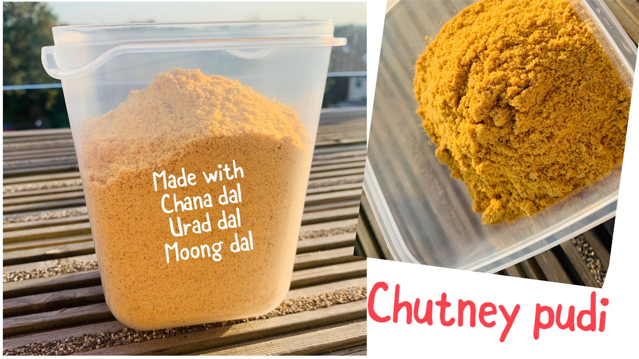 Chutney pudi recipe | Chana/Urad/Moong dal chutney pudi recipe | Quick ...
