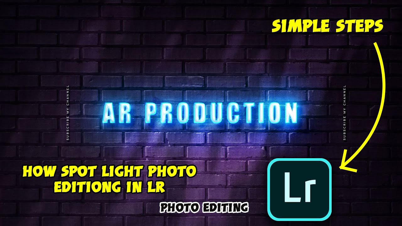 How to spot light photo editing in Lightroom - YouTube