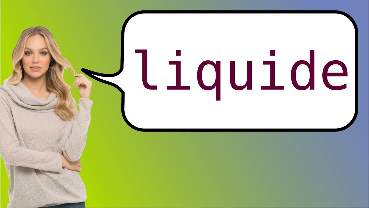 How to say 'liquid' in French? - YouTube