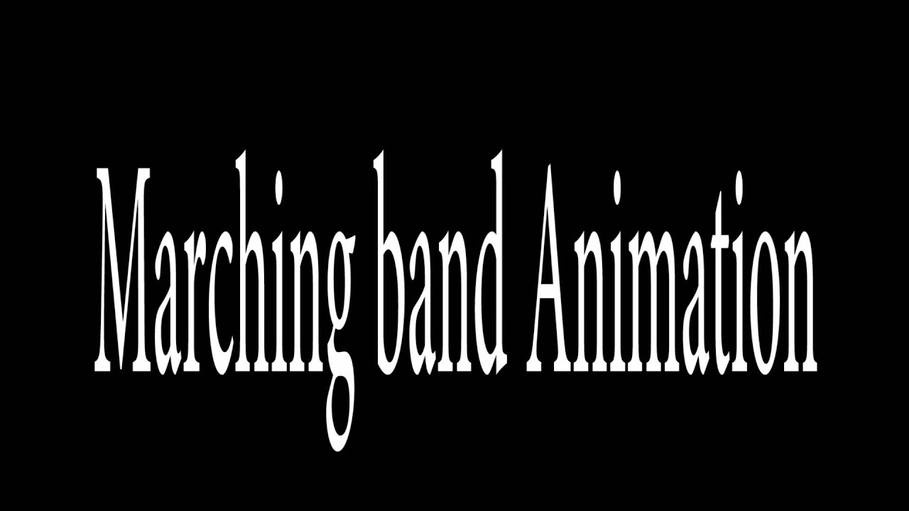 Marching band animation - YouTube