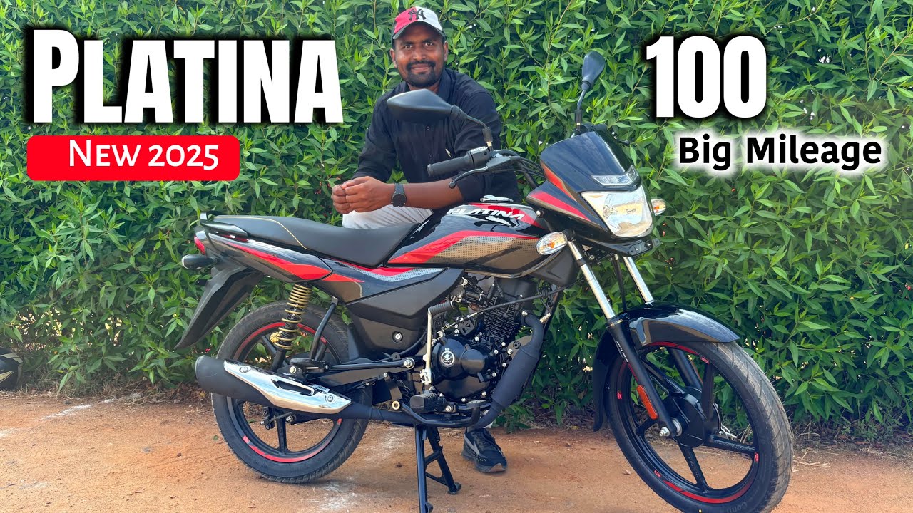 2025 Platina 100cc New model Telugu Review | Big Mileage 80 KM/L ...