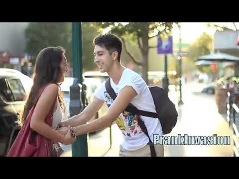 Kissing Prank Laugh for a Kiss