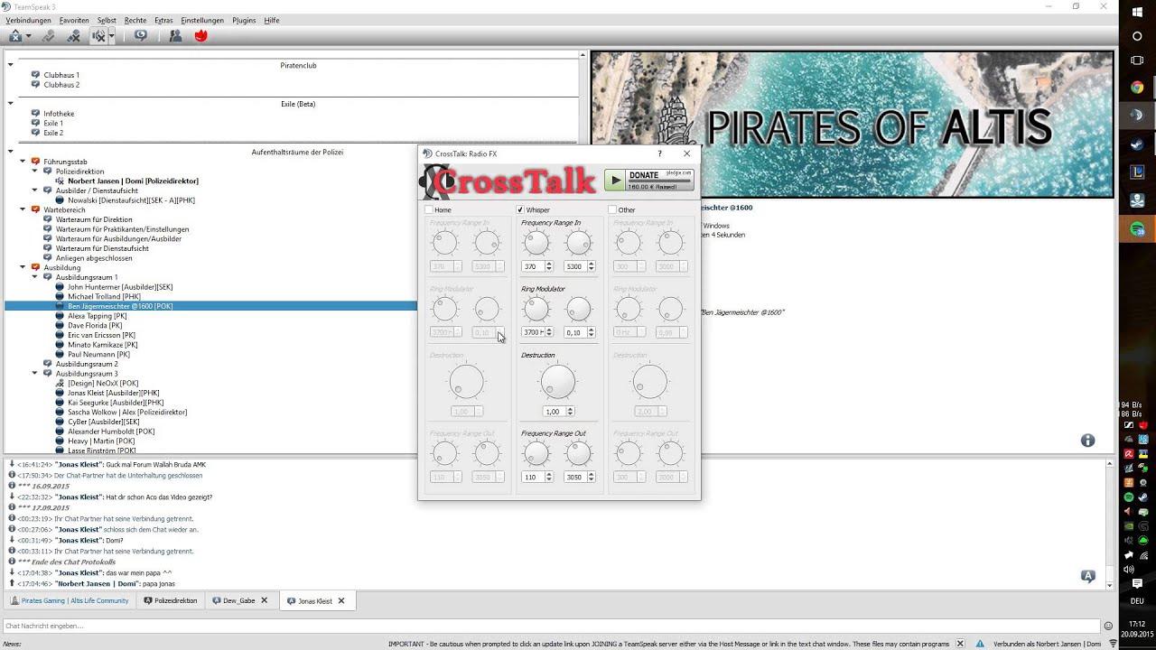 How To Tutorial: Crosstalk Teamspeak 3 - YouTube