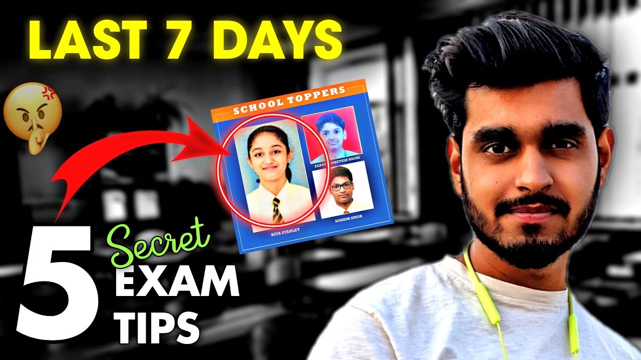 5 SECRET STUDY TIPS FOR EXAMS | STUDY SMART TIPS | BECOME TOPPER - YouTube