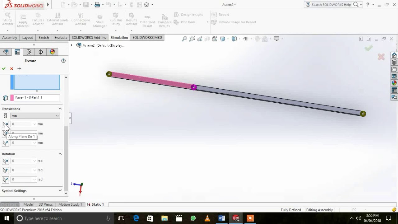 FEM Practical Solidworks Simulation and modelling of beam with UDL ...