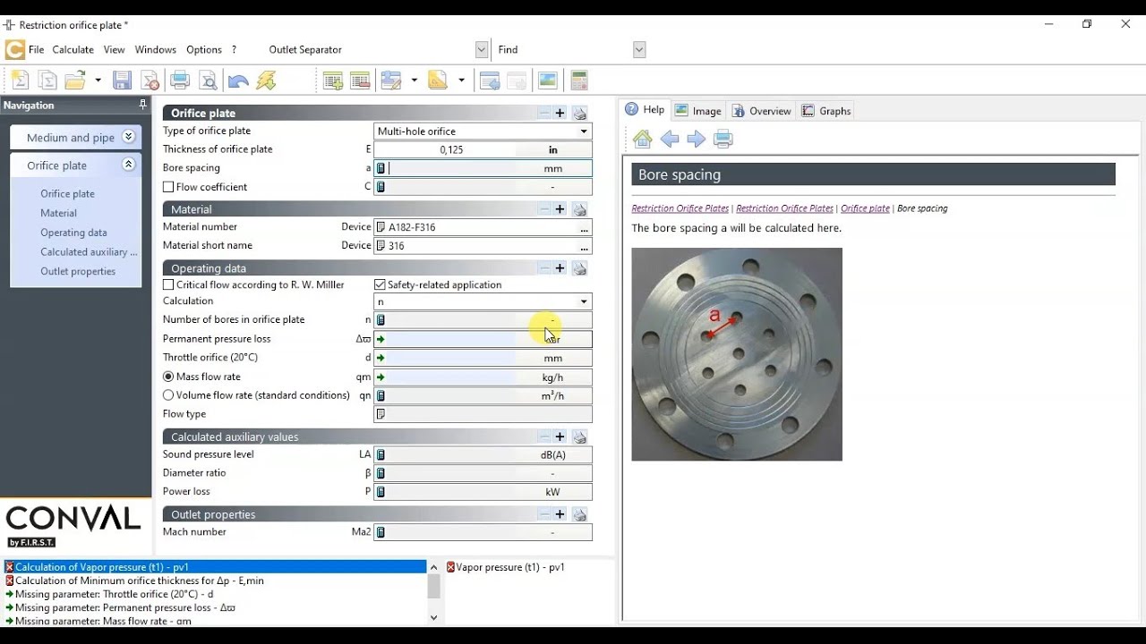 Multihole Restriction Orifice Plate Calculation | Kalkulasi MultiHole ...
