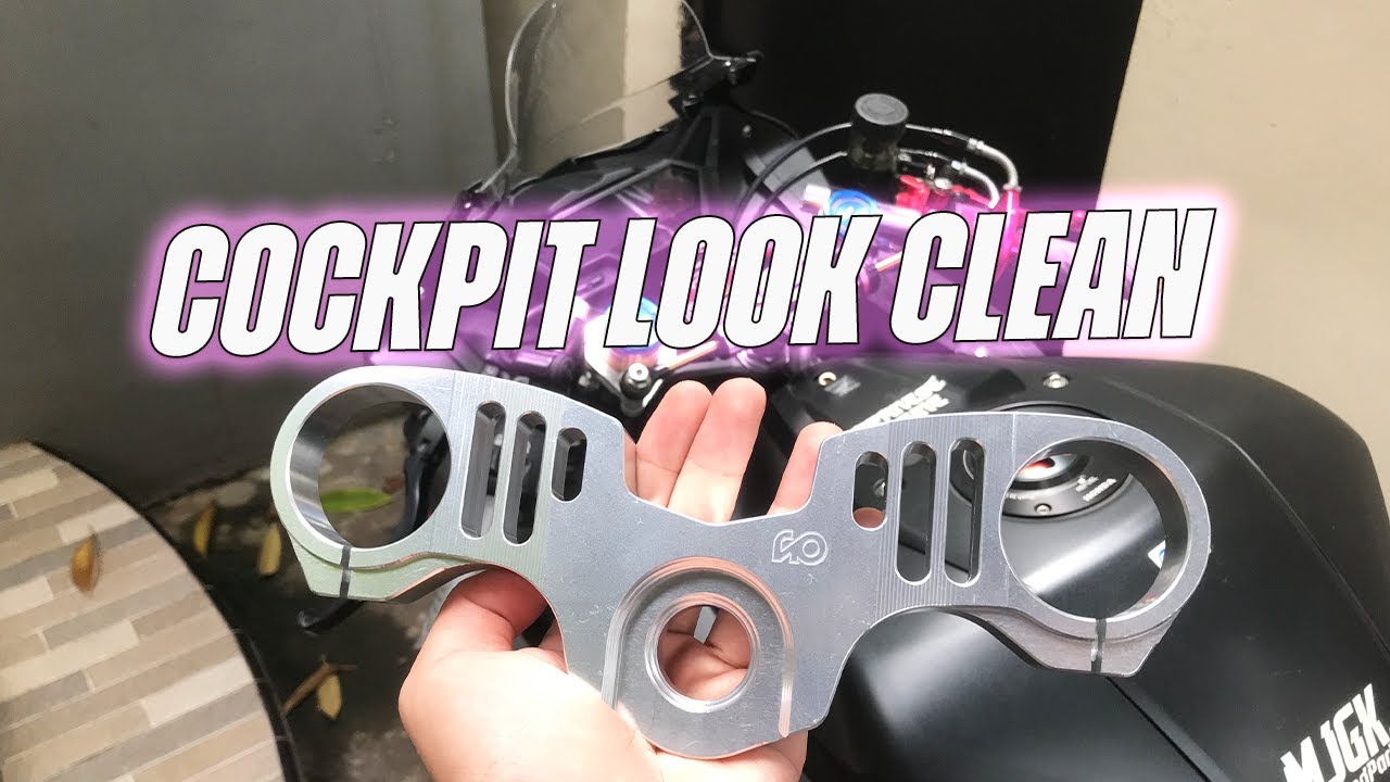AKHIRNYA COCKPIT FULL PART PASANG TRIPLE CLAMP RACEPRO | MODIF CBR150 ...