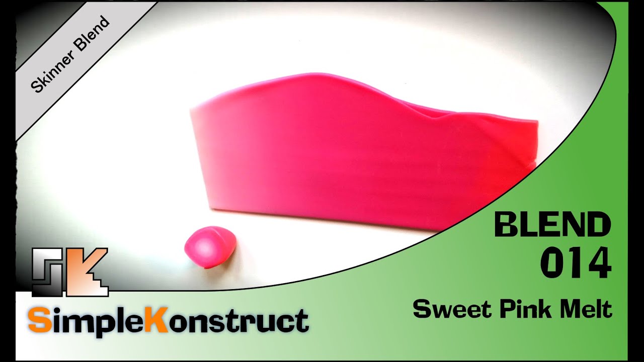 Skinner Blend Tutorial #014 – Sweet Pink - Polymer Clay - YouTube