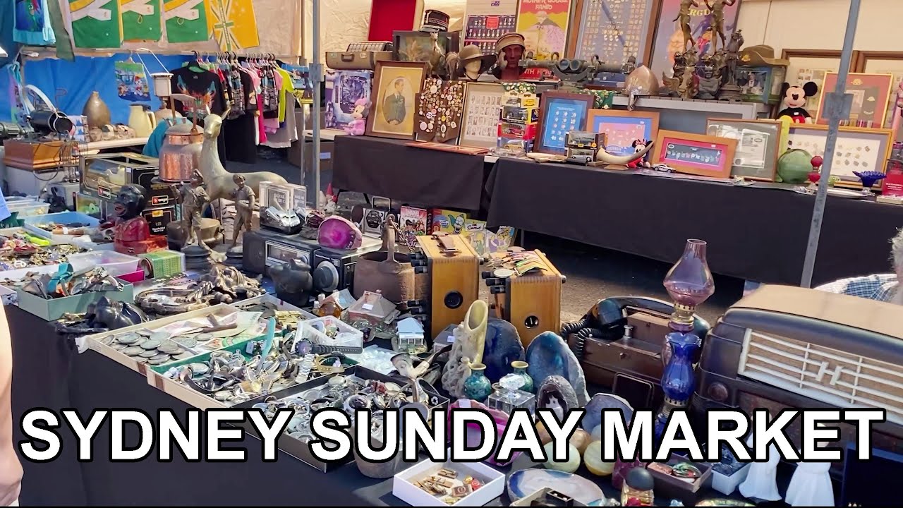 Sydney Sunday Market - Walking Tour - 4K Video - YouTube