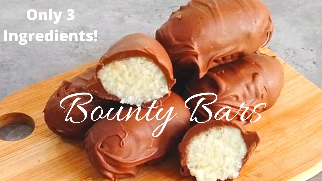 How to Make Bounty Bars | Only 3 Ingredients - YouTube