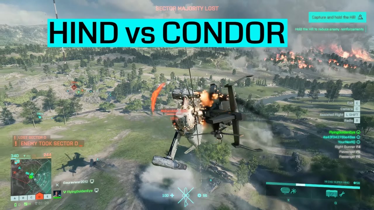 The Most Dangerous Power Struggle In The #BF2042 - Condor VS Hind # ...