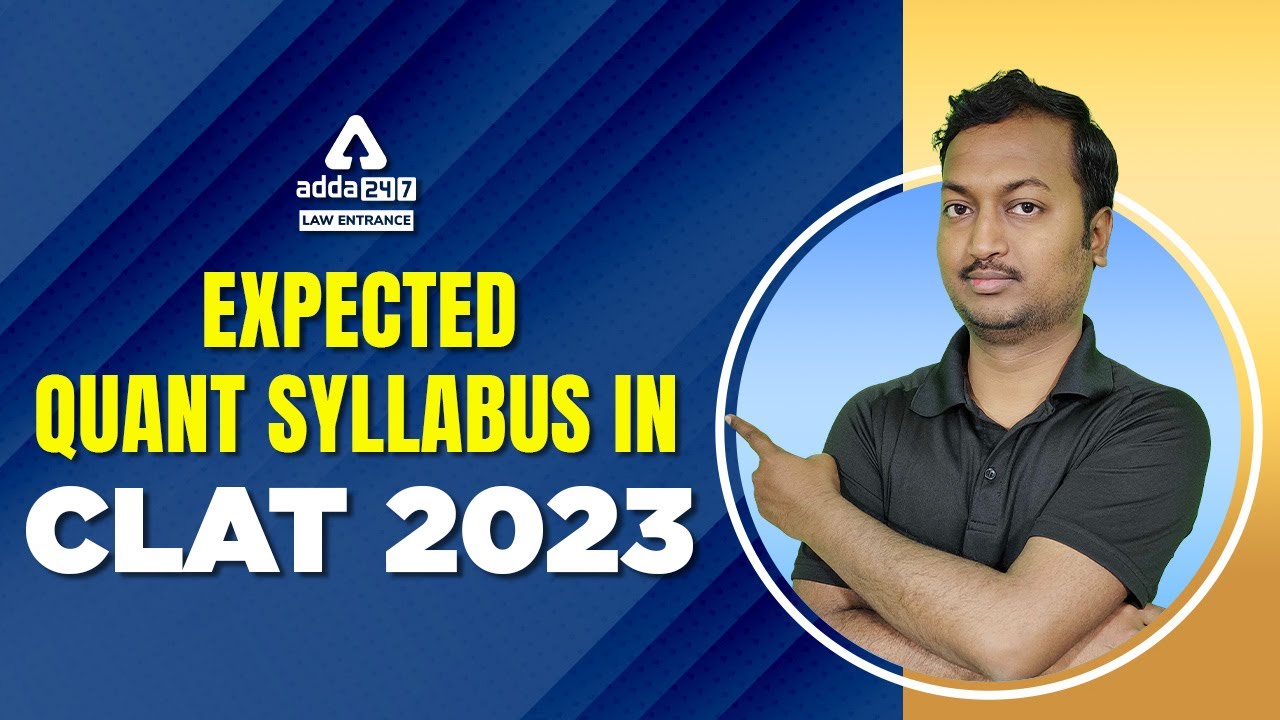 Expected Quant syllabus in CLAT 2023 - YouTube