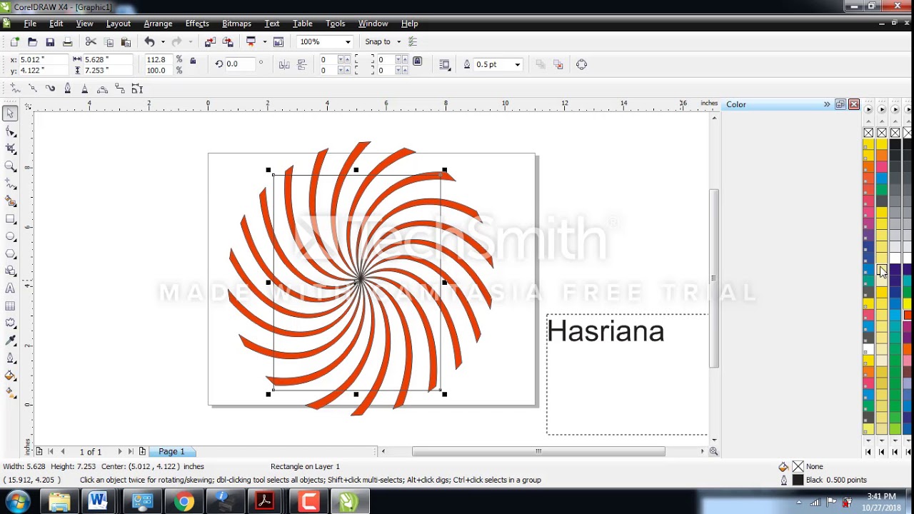 desain background corel - YouTube