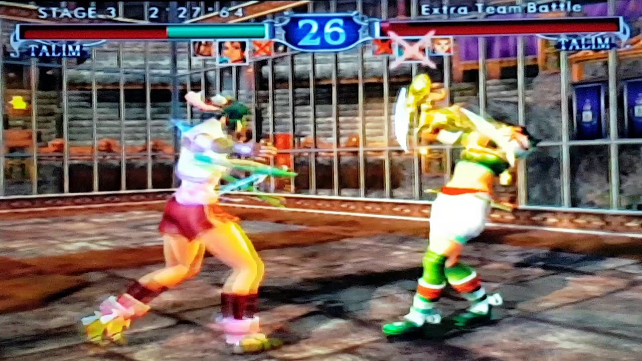 Soul Calibur 2 Extra Team Battle Mode Cassandra Talim Mitsurugi - YouTube