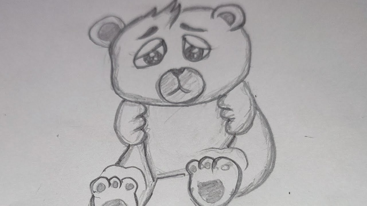 Sad Cartoon Drawing | Cute Diagram | Grace Of Arts - YouTube