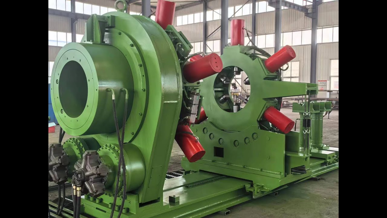 YNJQ590 Bucking machine testing video - YouTube