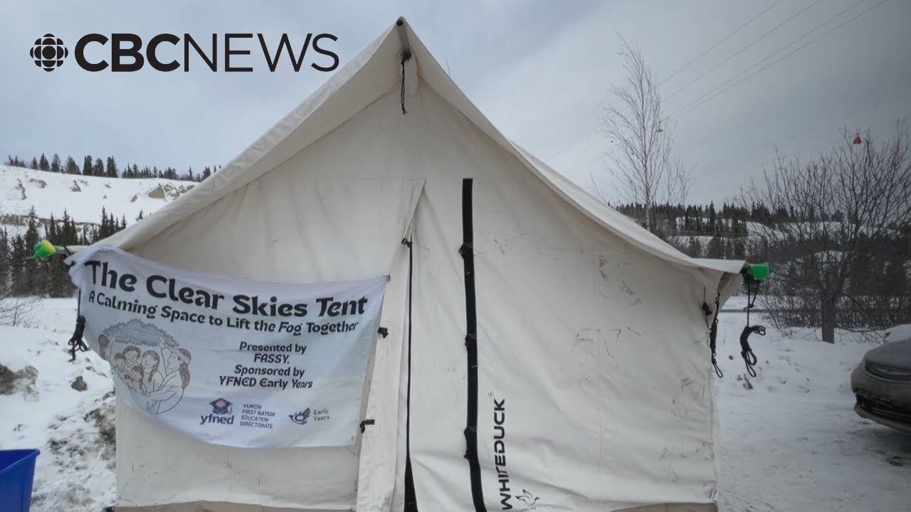 The Clear Skies Tent offers a mobile safe space in the Yukon - YouTube