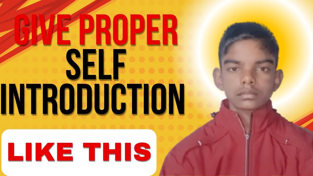 #How to give our introduction #How to give proper self introduction ...