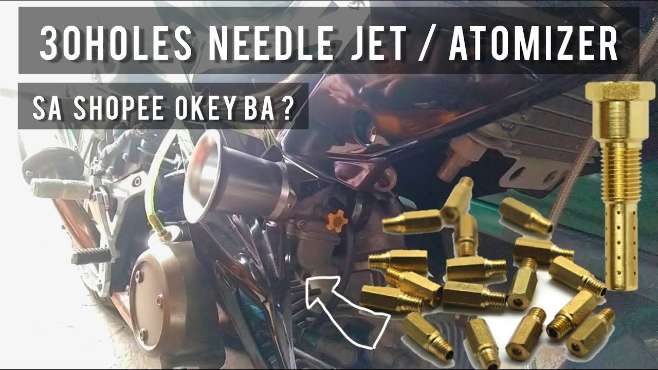 30 holes needle jet / atomizer , performance na pampatipid ? - YouTube