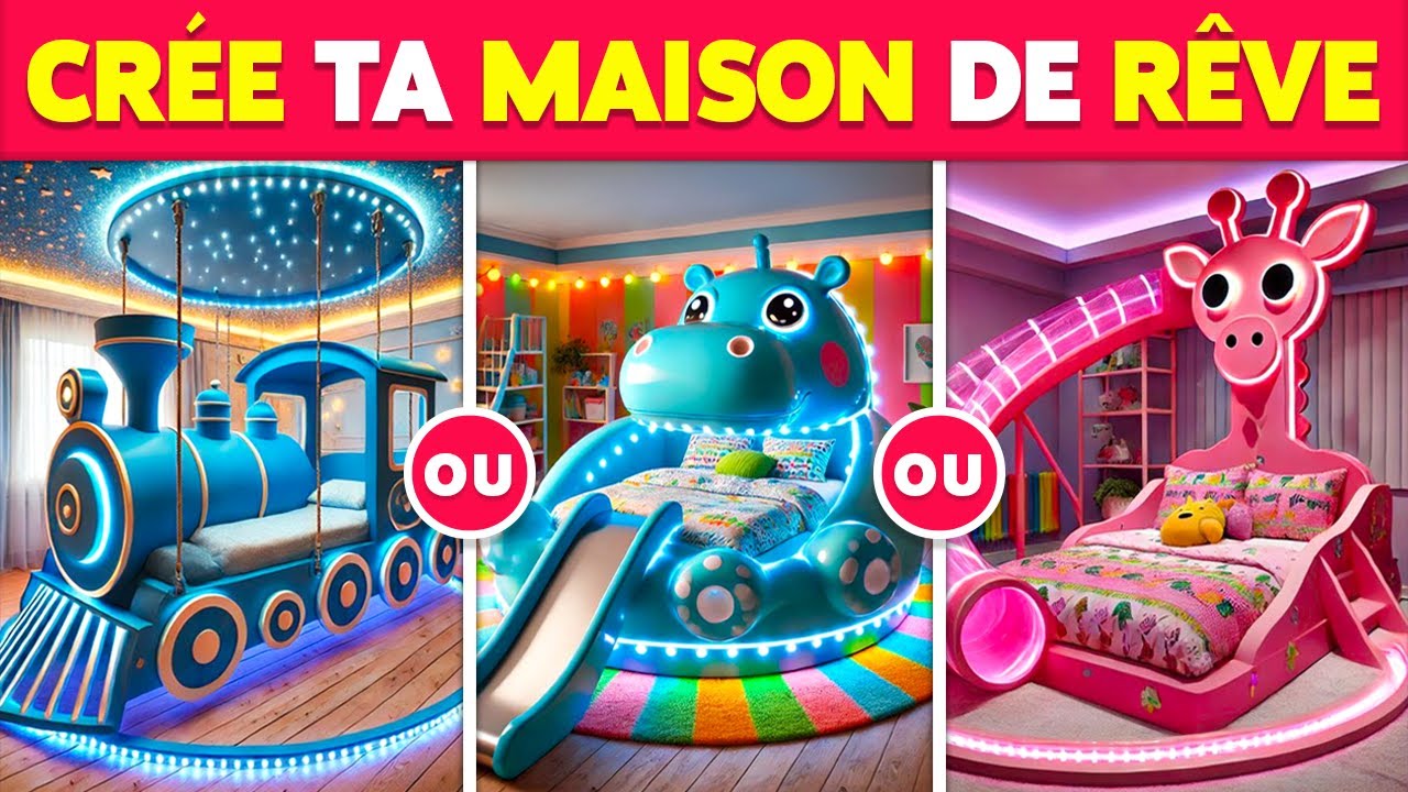 Tu préfères...? CONSTRUIS ta MAISON de RÊVE 🏠🌈🦄💞 Quiz entre Amis - YouTube