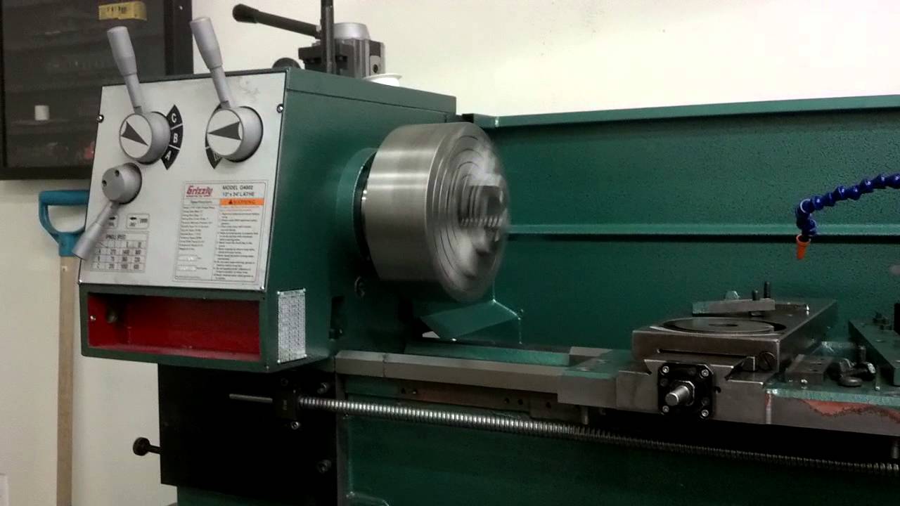 CNC G4002 Lathe spindle test - YouTube