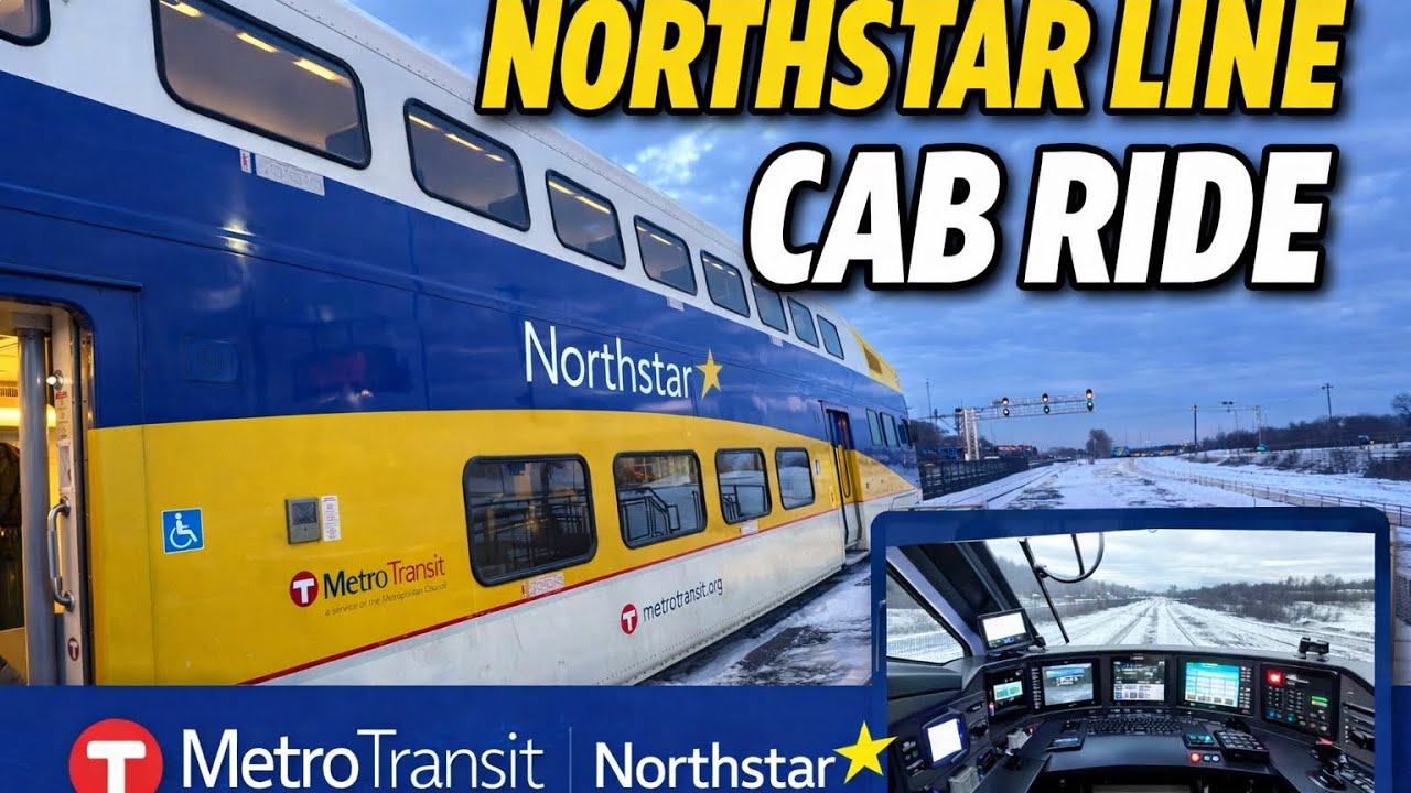 Rear Seat View: Northstar Line Commuter Rail Cab Ride - YouTube