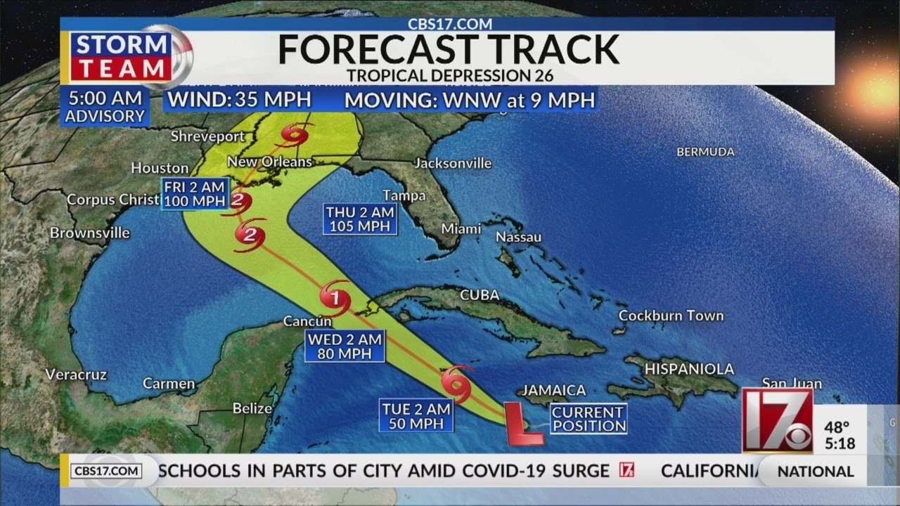 Tropical Storm Delta forms near Jamaica, forecast to strengthen to ...
