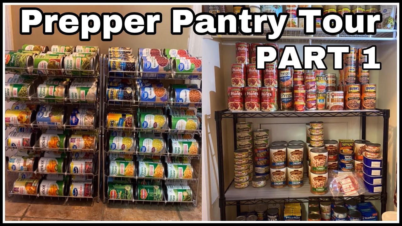 PREPPER PANTRY TOUR Part 1| PREPPING JOURNEY | EMERGENCY STOCKPILE ...