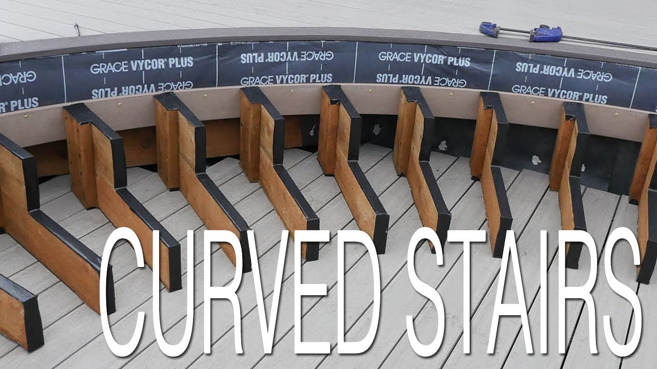 Curved Stairs Progress 1 || Dr Decks - YouTube