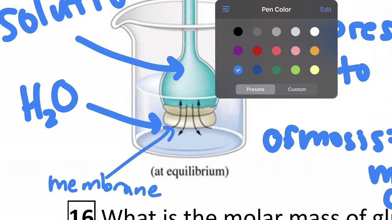 AP chem 7.3 - colligative properties - YouTube