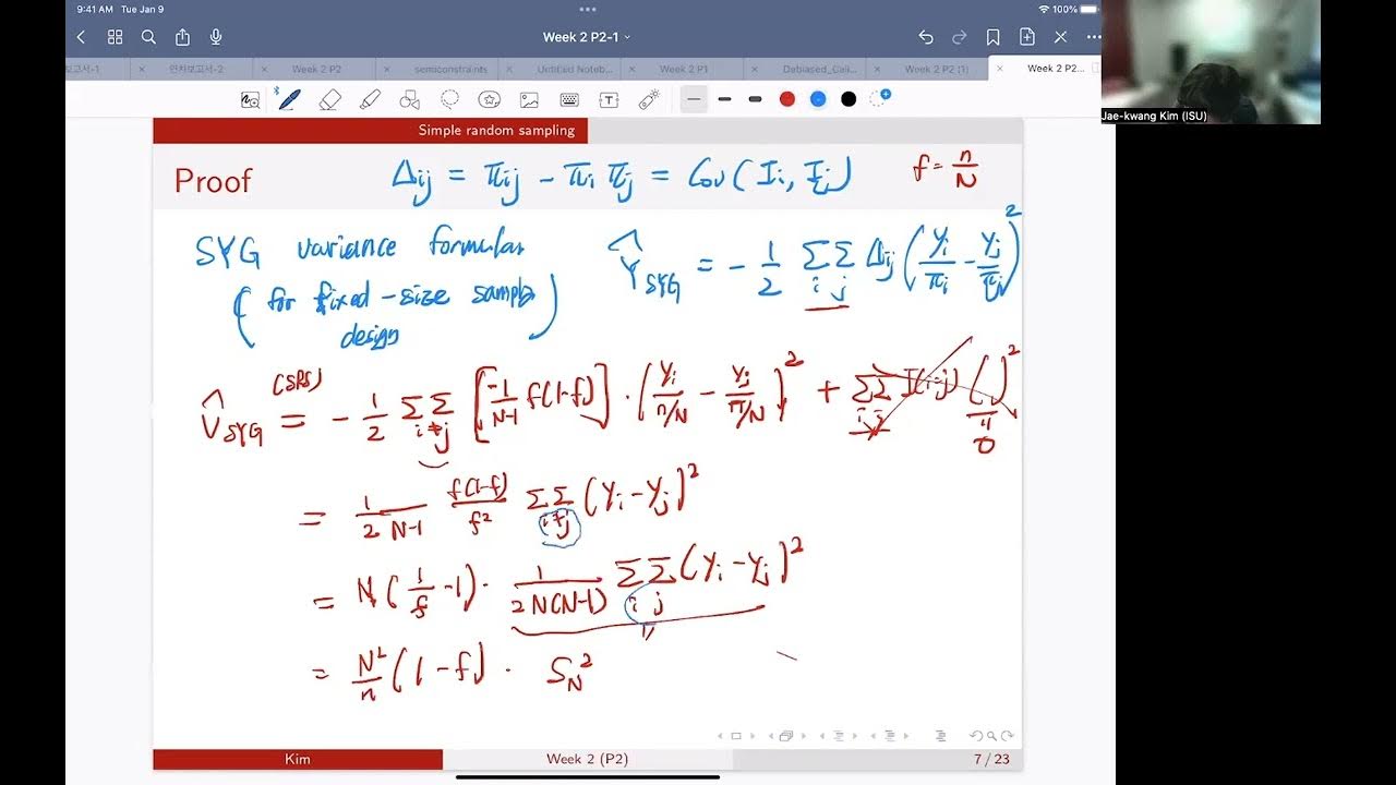Week 2 (Part 2): Simple sampling designs - YouTube