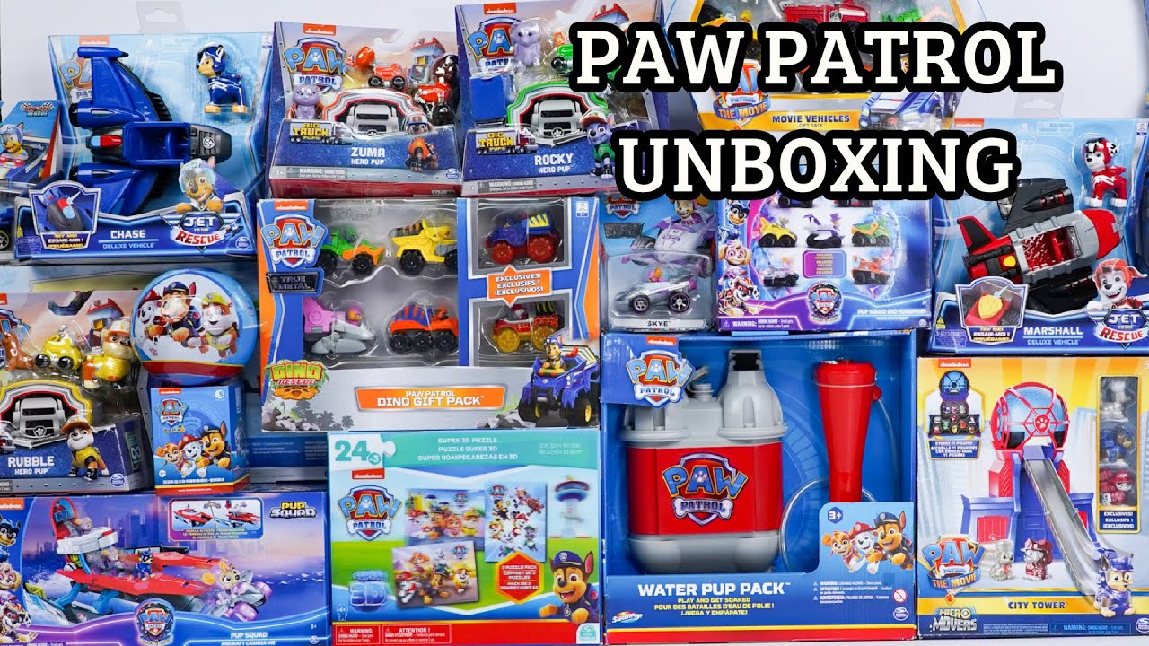 Paw Patrol & Rubble Crew Collection Unboxing | Mix's Mixing Truck ...