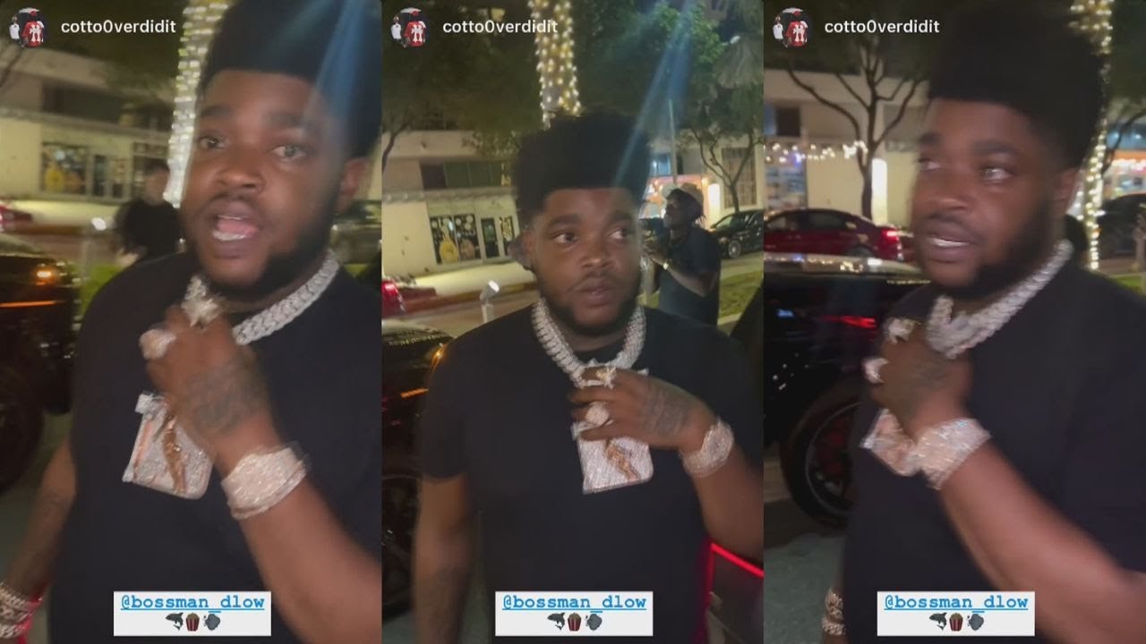 Bossman Dlow Flexes His Car And Jewelry - YouTube