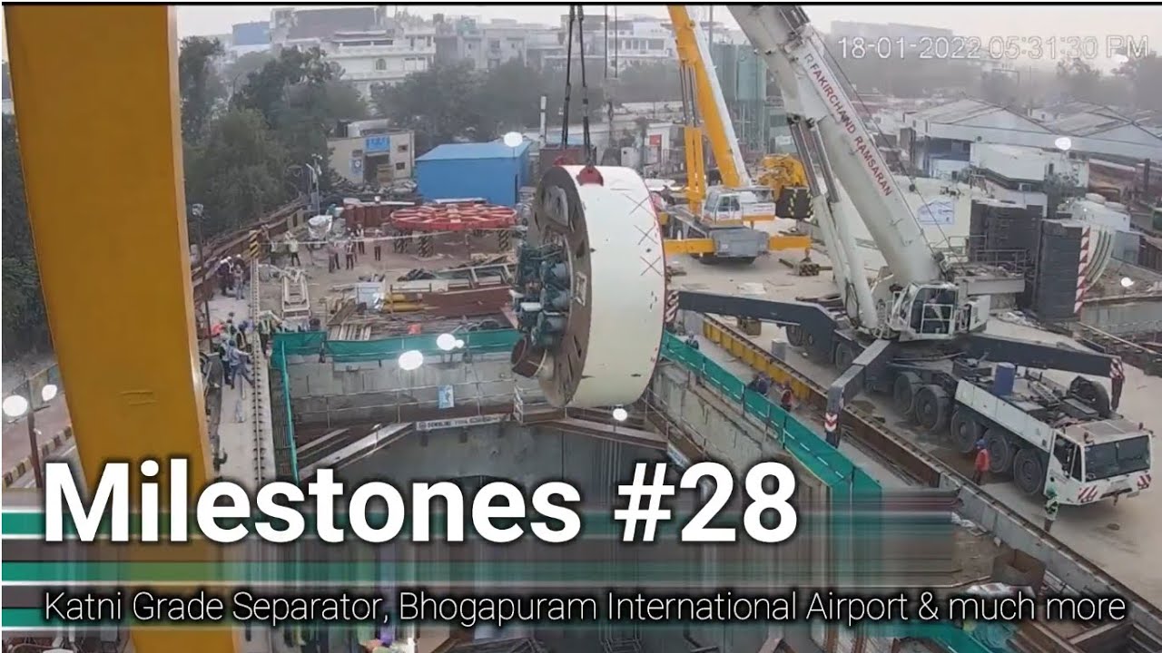 India's Katni Grade Separator, Bhogapuram international airport and much more - YouTube