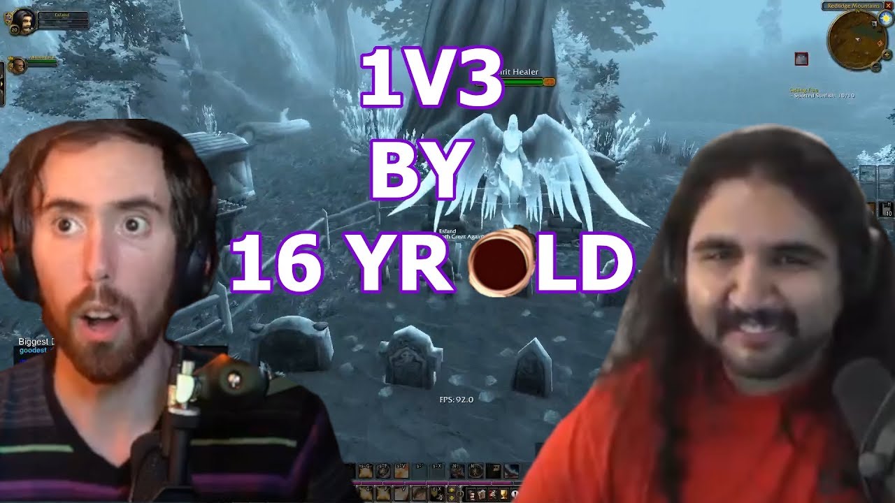 Asmongold, Esfand and Willis get 1V3 by 16yr OLD (Their perspective ...