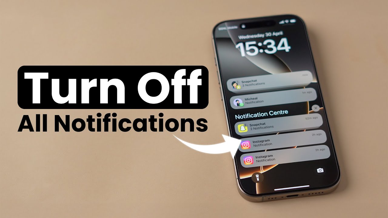 How To Turn Off All Notifications on iPhone? - YouTube