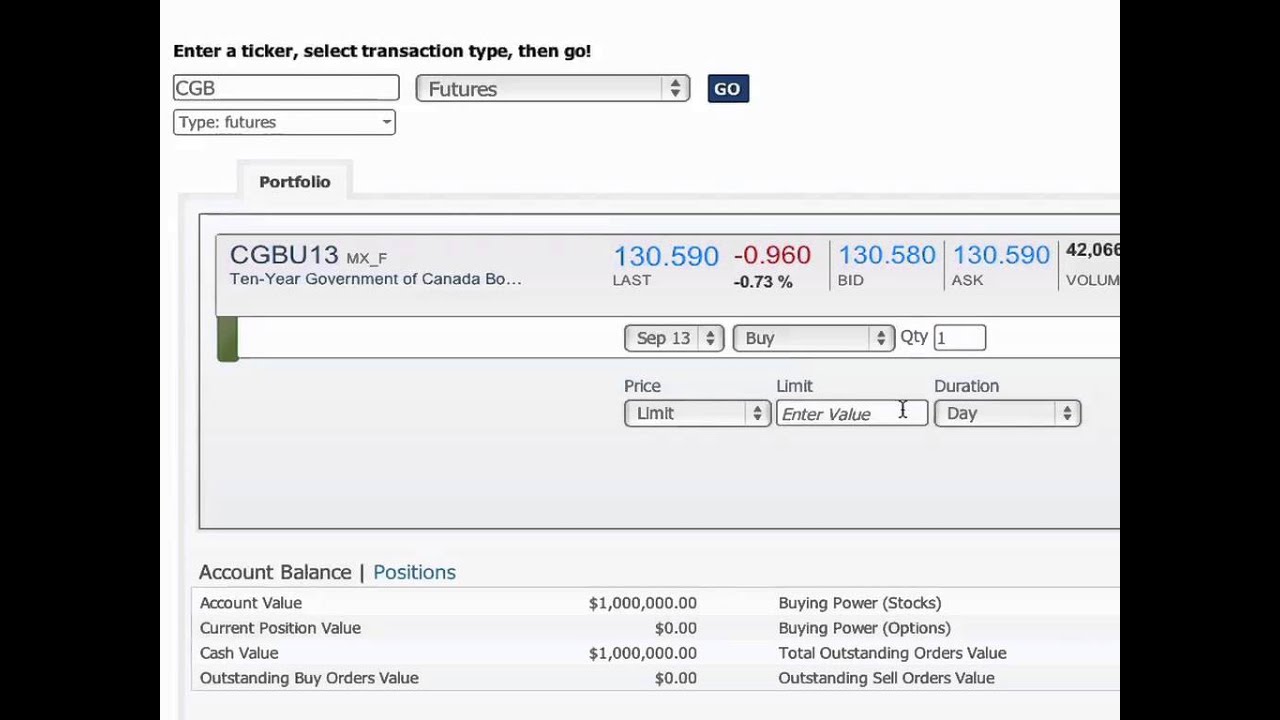Futures: Trading an Outright Position - YouTube