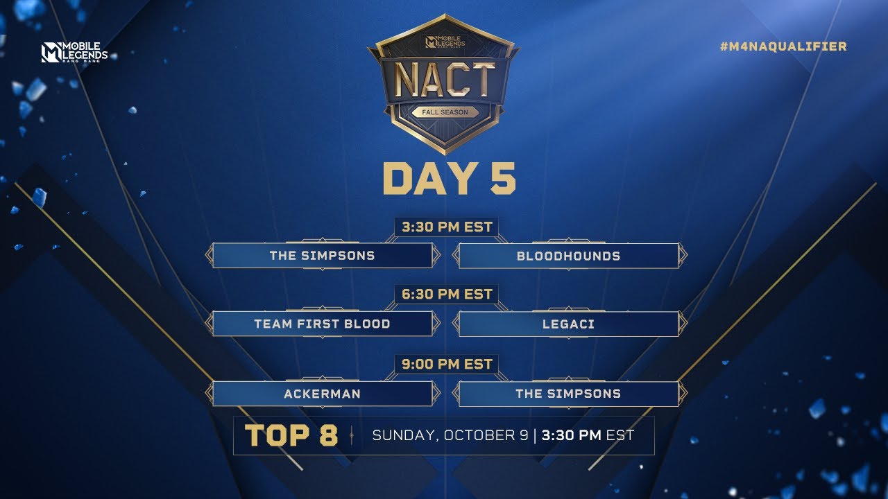 NACT Fall Season Top 8 Day 5 | Mobile Legends: Bang Bang - YouTube