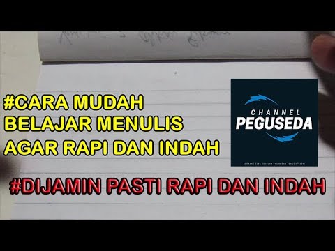 Tips Menulis agar Bagus dan Rapi || Dijamin rapi dan indah | Tulisan ...