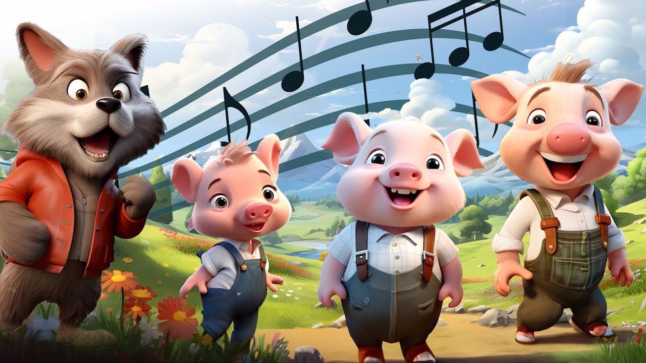 Three Little Pigs - Happy Baby Nursery Rhymes & Kids Songs - YouTube