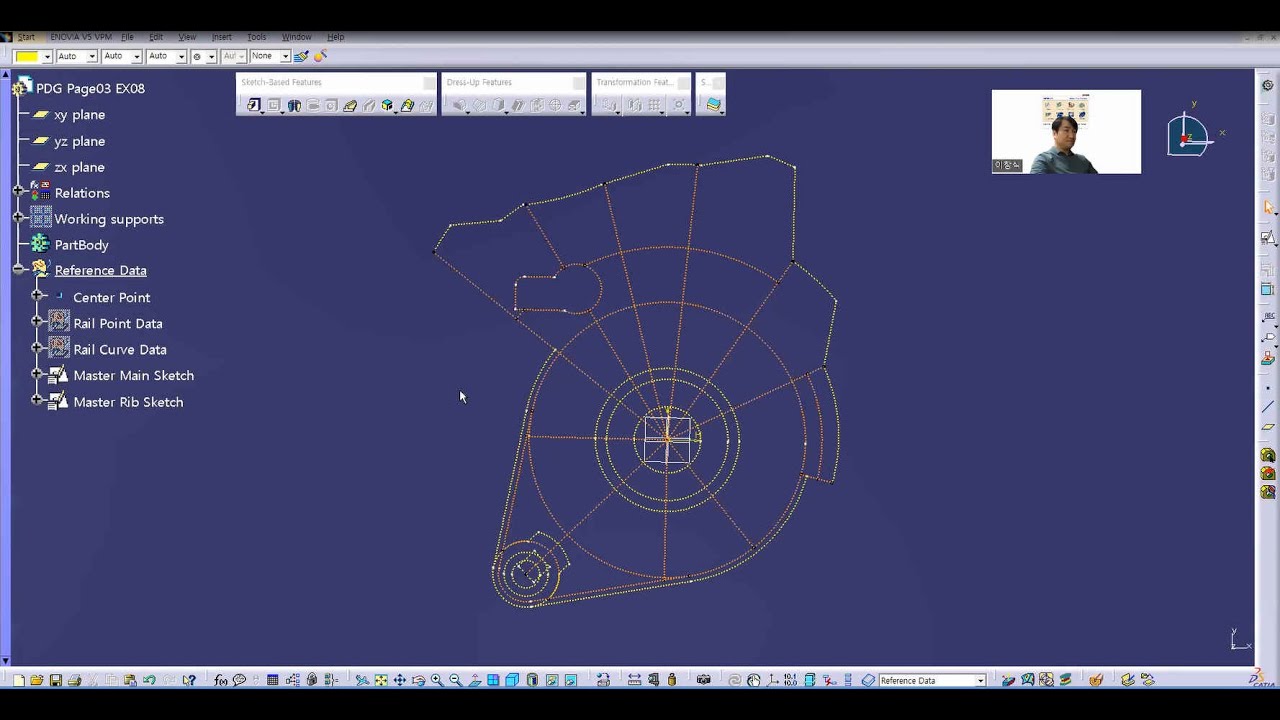 CATIA 솔리드 모델링 3rd 페이지 예제 - 08_01 (Multi-Body & Relational Design 작업 방식 ...