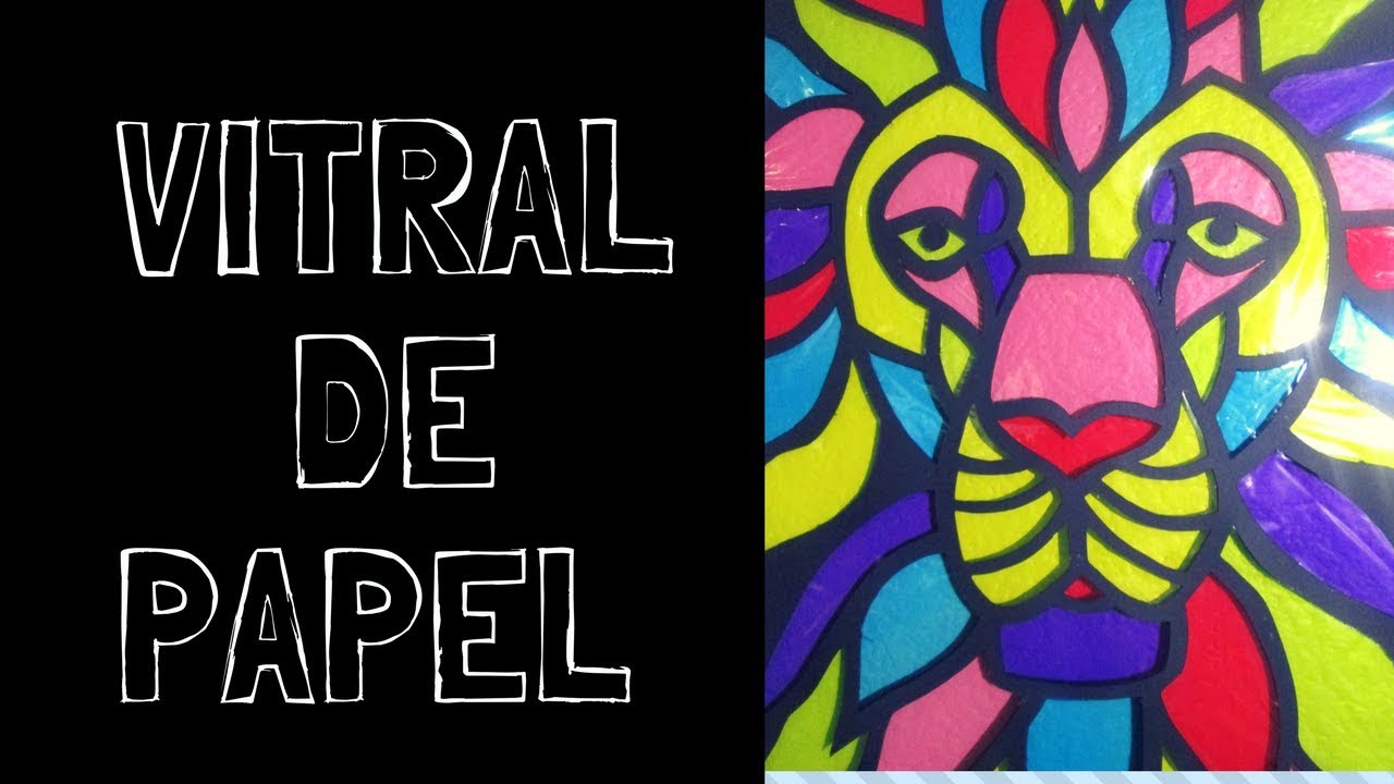 VITRAL DE PAPEL / COMO HACER VITRAL / HUGO ORTIZ - YouTube