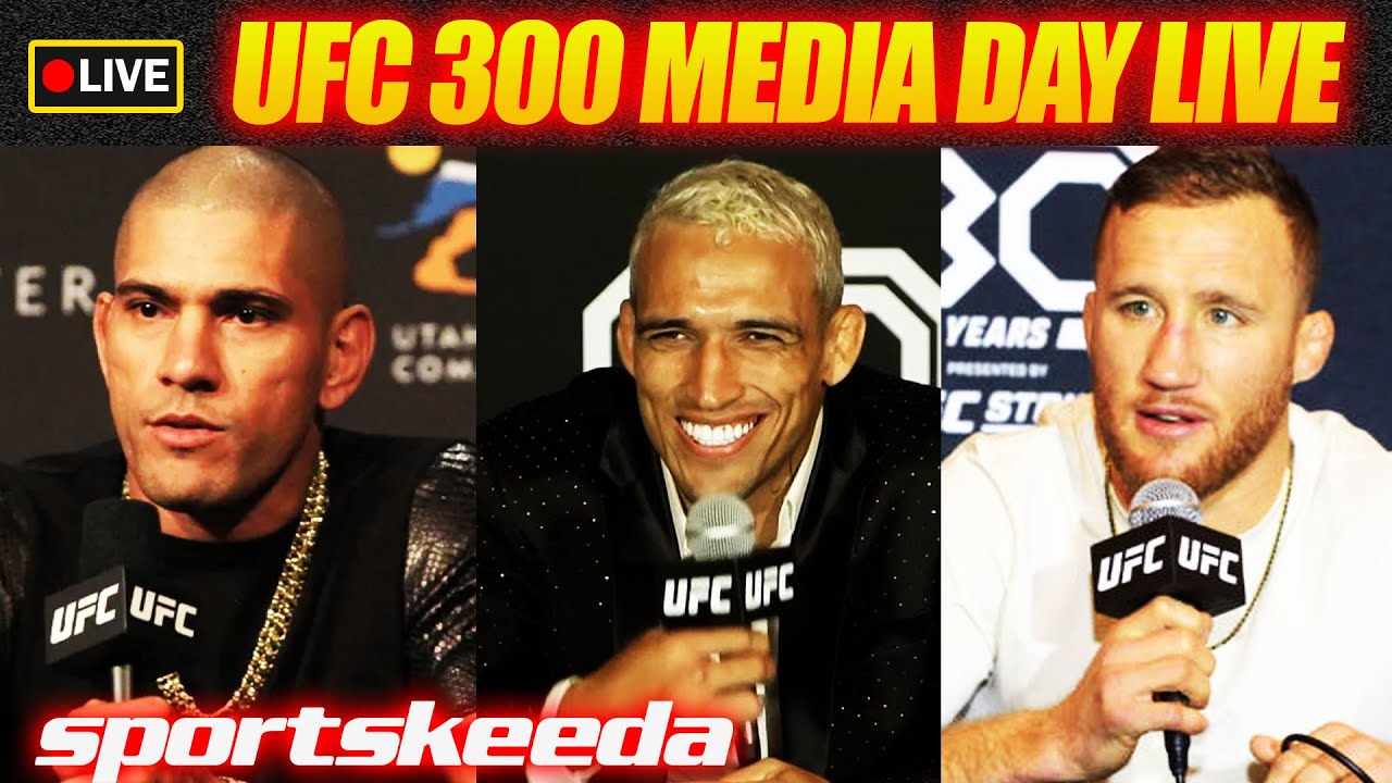 🔴UFC 300 Media Day LIVE Part 1 - Alex Pereira vs. Jamahal Hill - YouTube