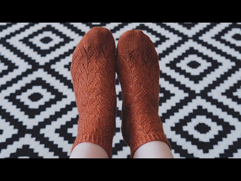 Motifli Örgü Çorap Yapımı - Tarçın Çorap - Örgü Çorap Modelleri
